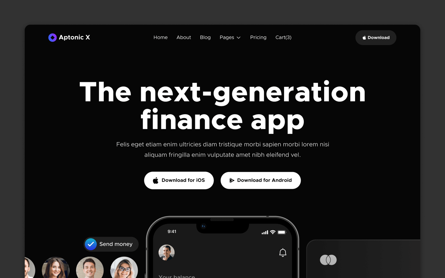 Aptonic X - App HTML5 Responsive Website Template