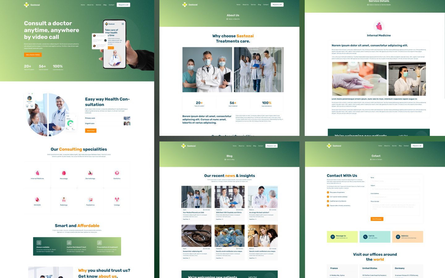 Sastozai - Health HTML5 Responsive Website Template