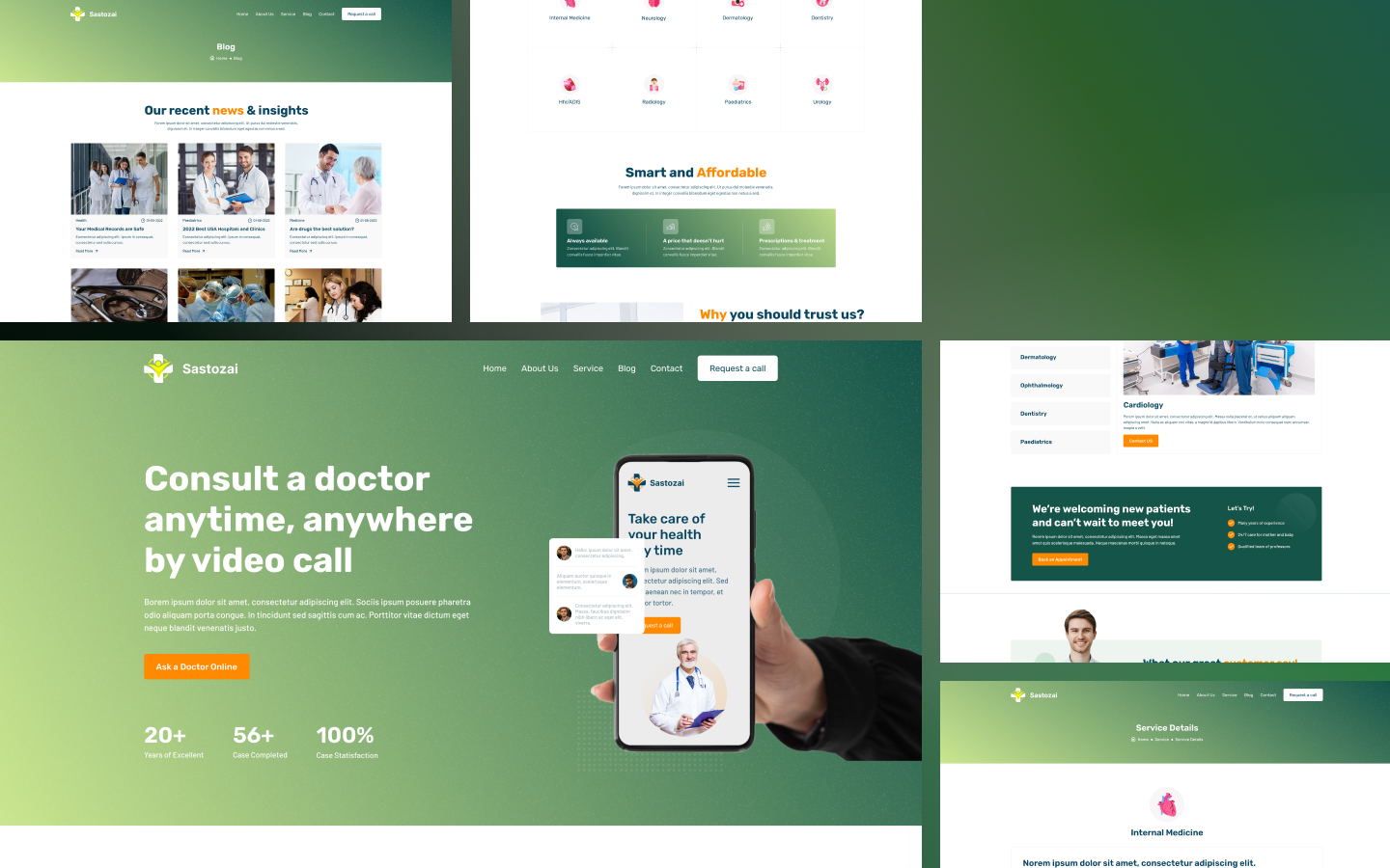 Sastozai - Health HTML5 Responsive Website Template