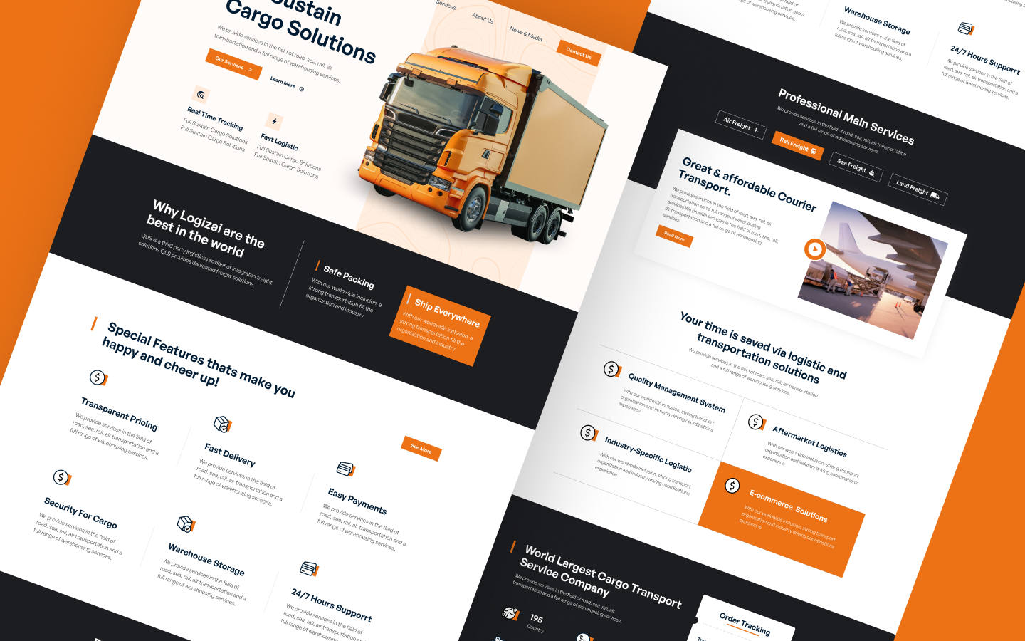 Logizai - Transport HTML5 Responsive Website Template