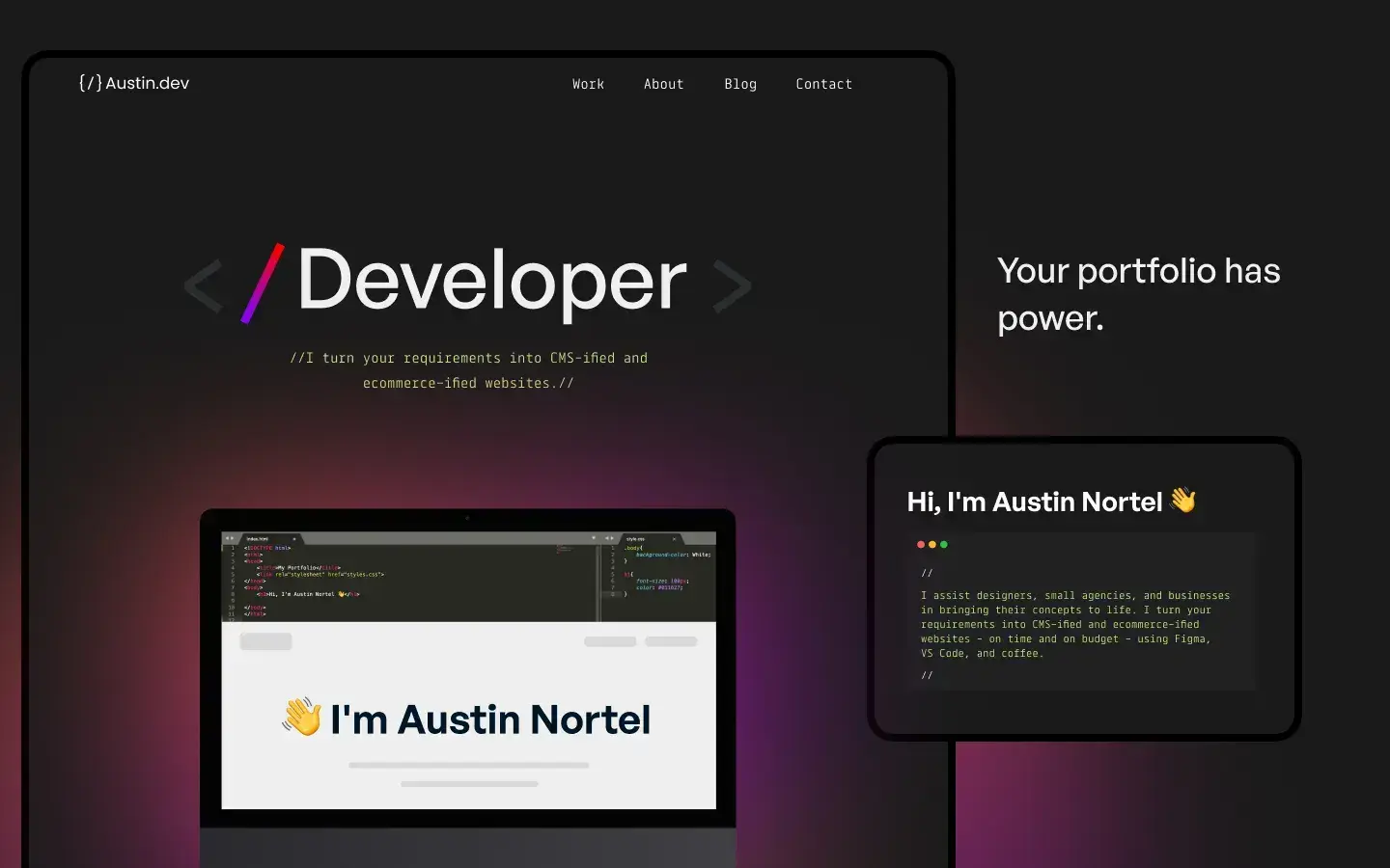 Austin - Portfolio HTML5 Responsive Website Template
