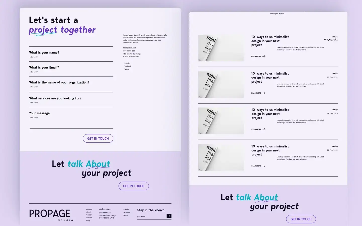 Propage - Creative HTML5 Responsive Website Template