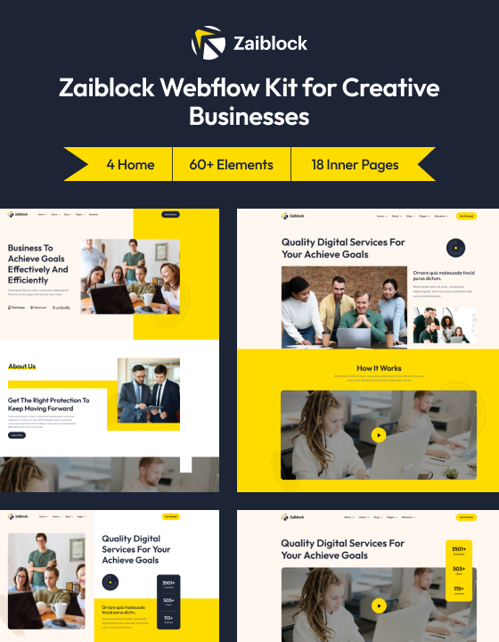 Zaiblock - Startup HTML5 Responsive Website Template