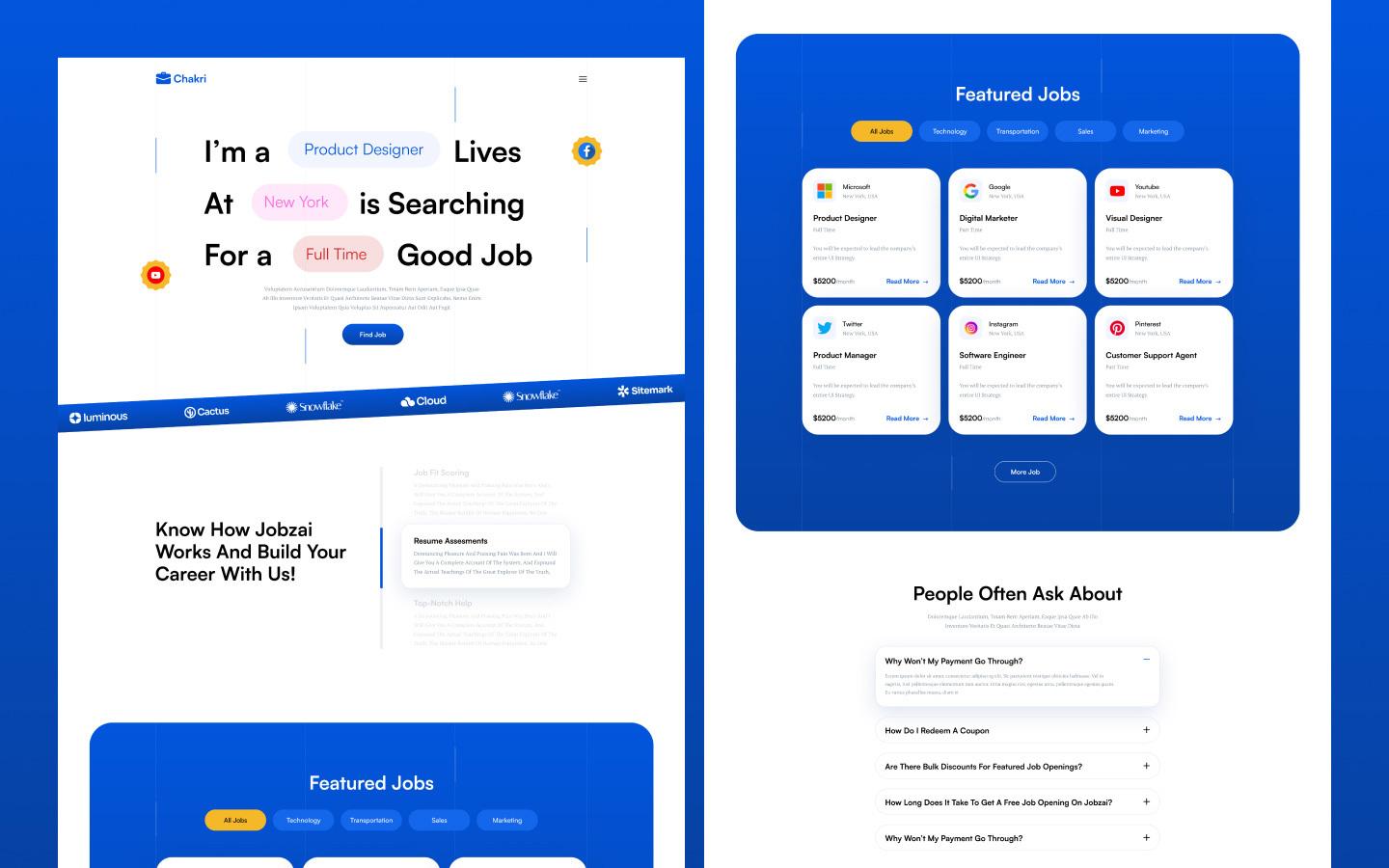 Chakri - Job Portal HTML5 Responsive Website Template
