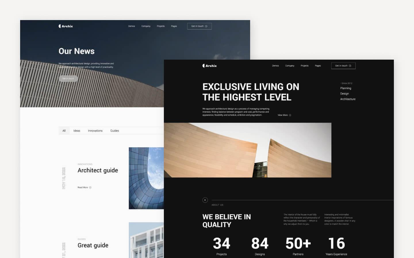 Archix - Architecture HTML5 Responsive Website Template