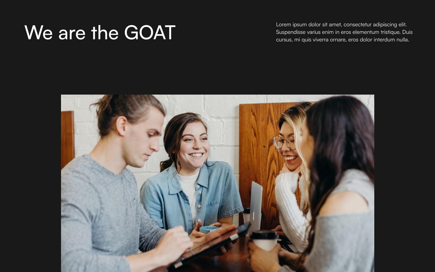 GOAT - Agency HTML5 Responsive Website Template