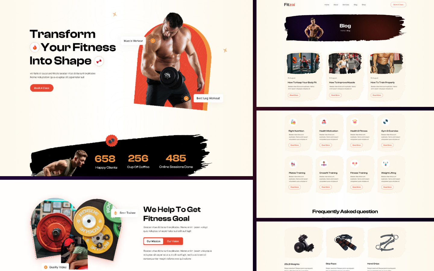 Fitzai - Fitness HTML5 Responsive Website Template