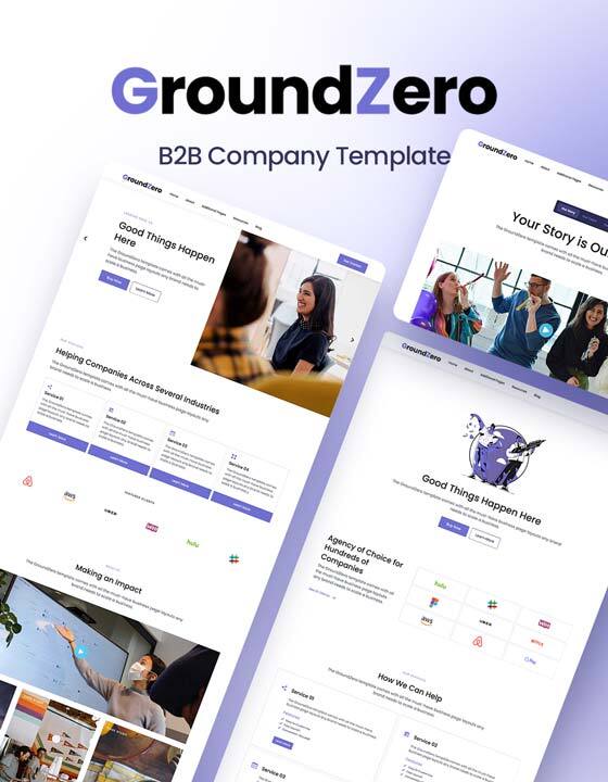 GroundZero - Startup HTML5 Responsive Website Template