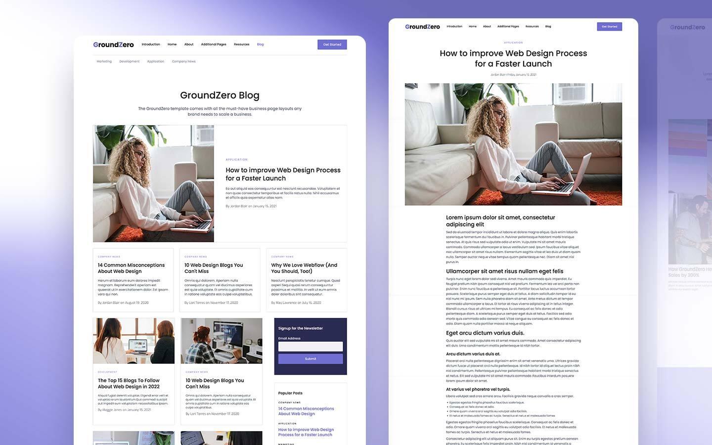 GroundZero - Startup HTML5 Responsive Website Template