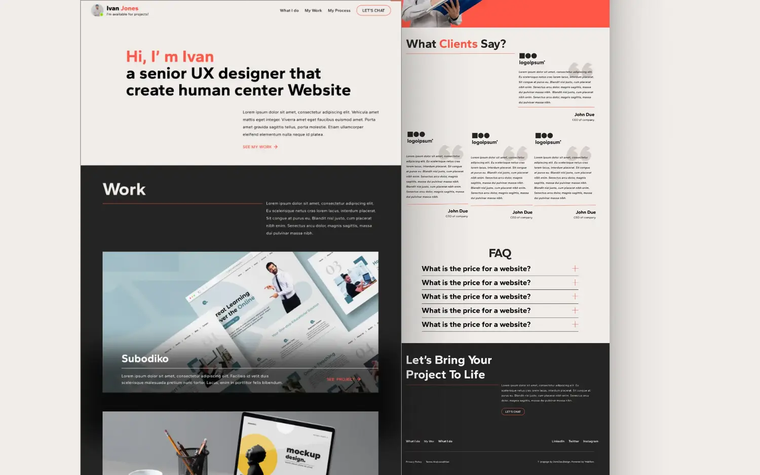 Revux - Designer HTML5 Responsive Website Template