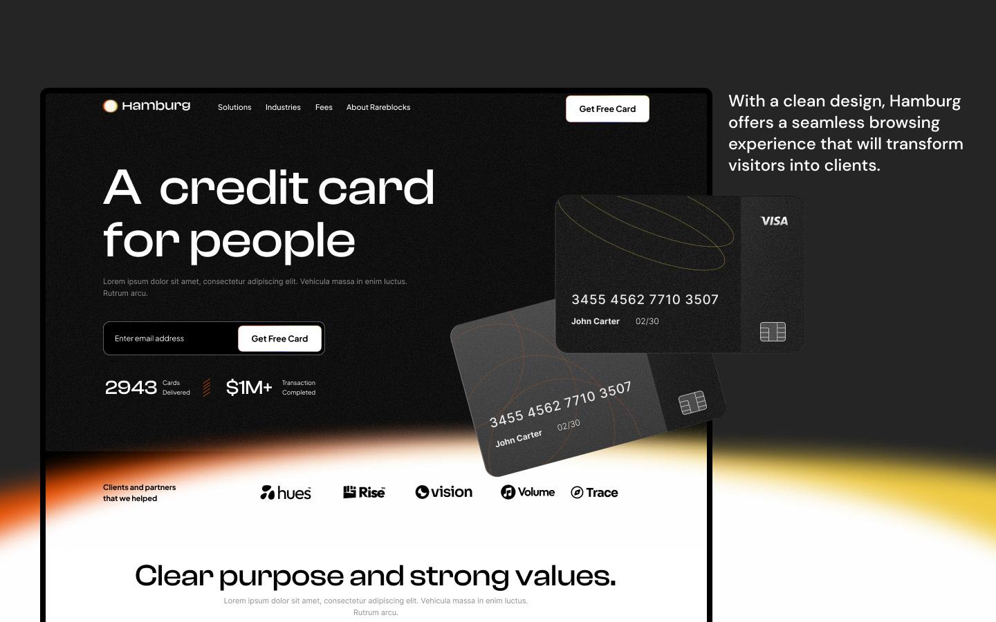 Hamburg - Finance HTML5 Responsive Website Template