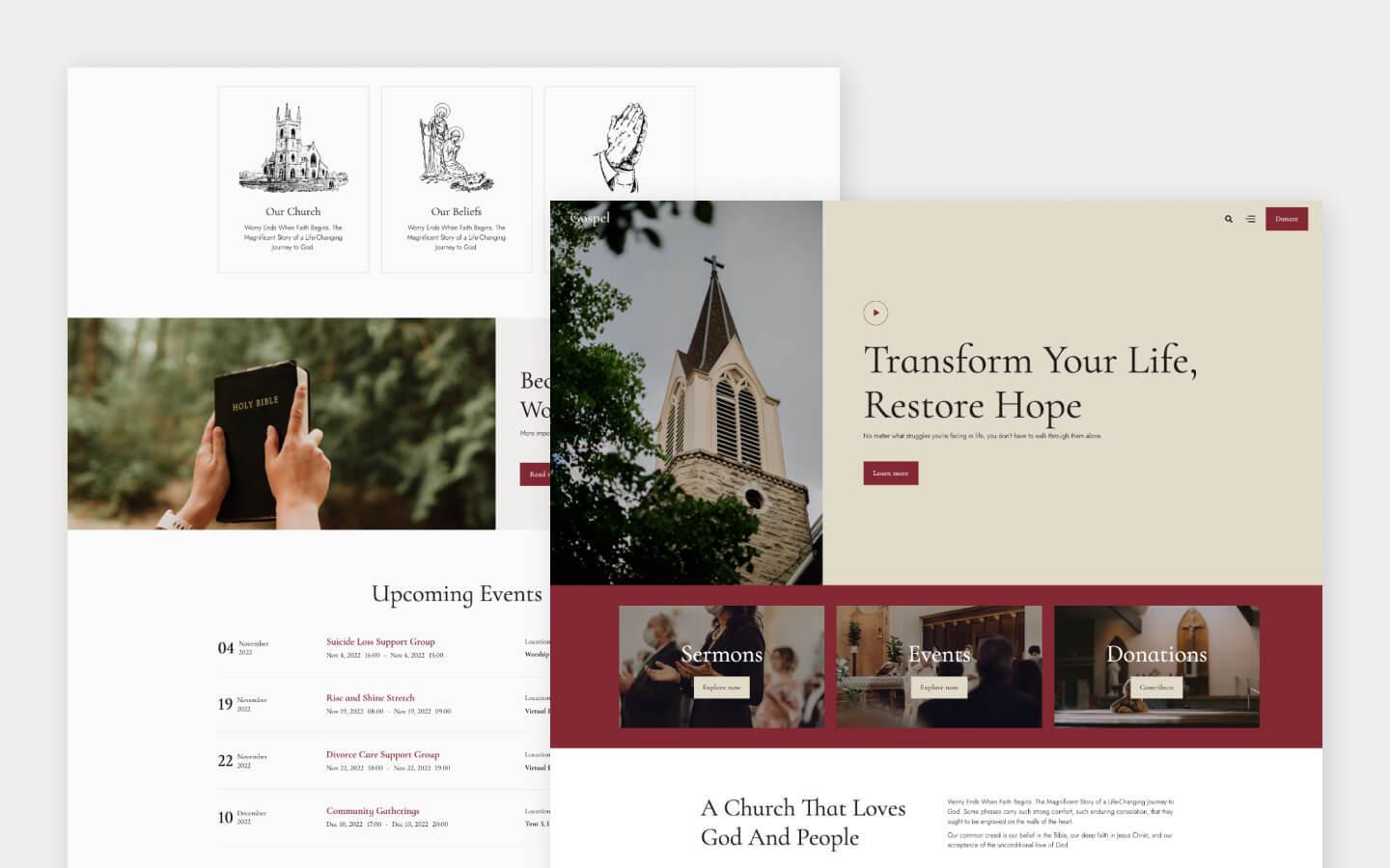 Gospel - Church HTML5 Responsive Website Template