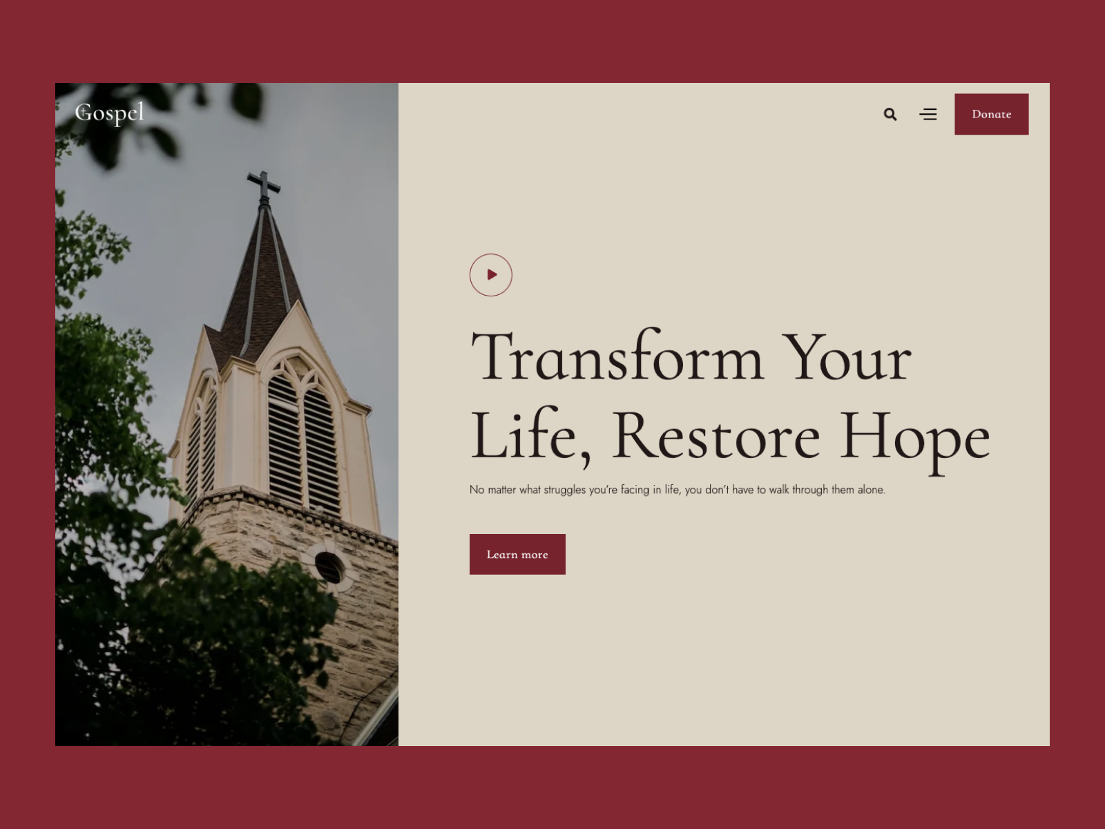 Gospel - Church HTML5 Responsive Website Template
