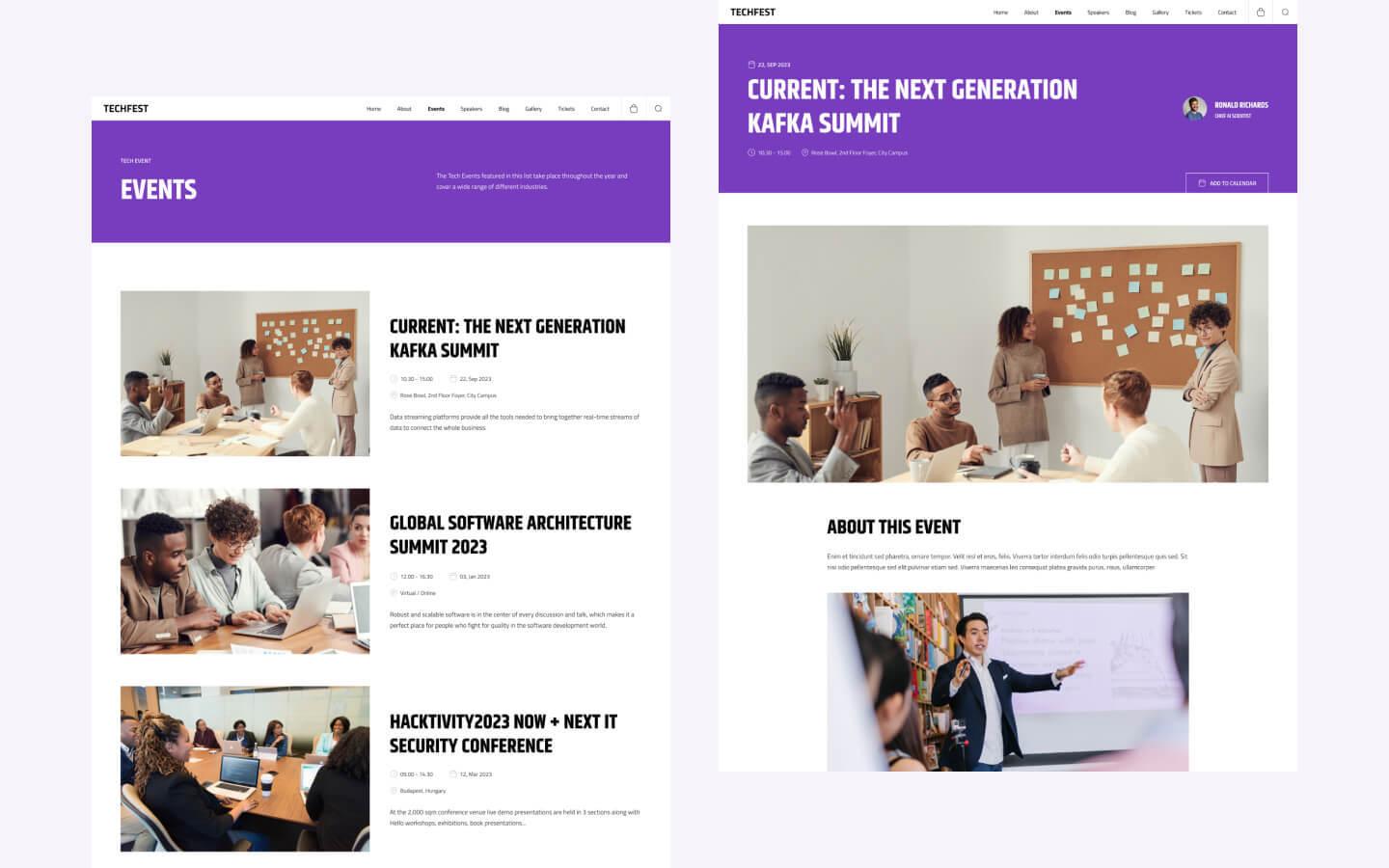 TechFest - Event HTML5 Responsive Website Template