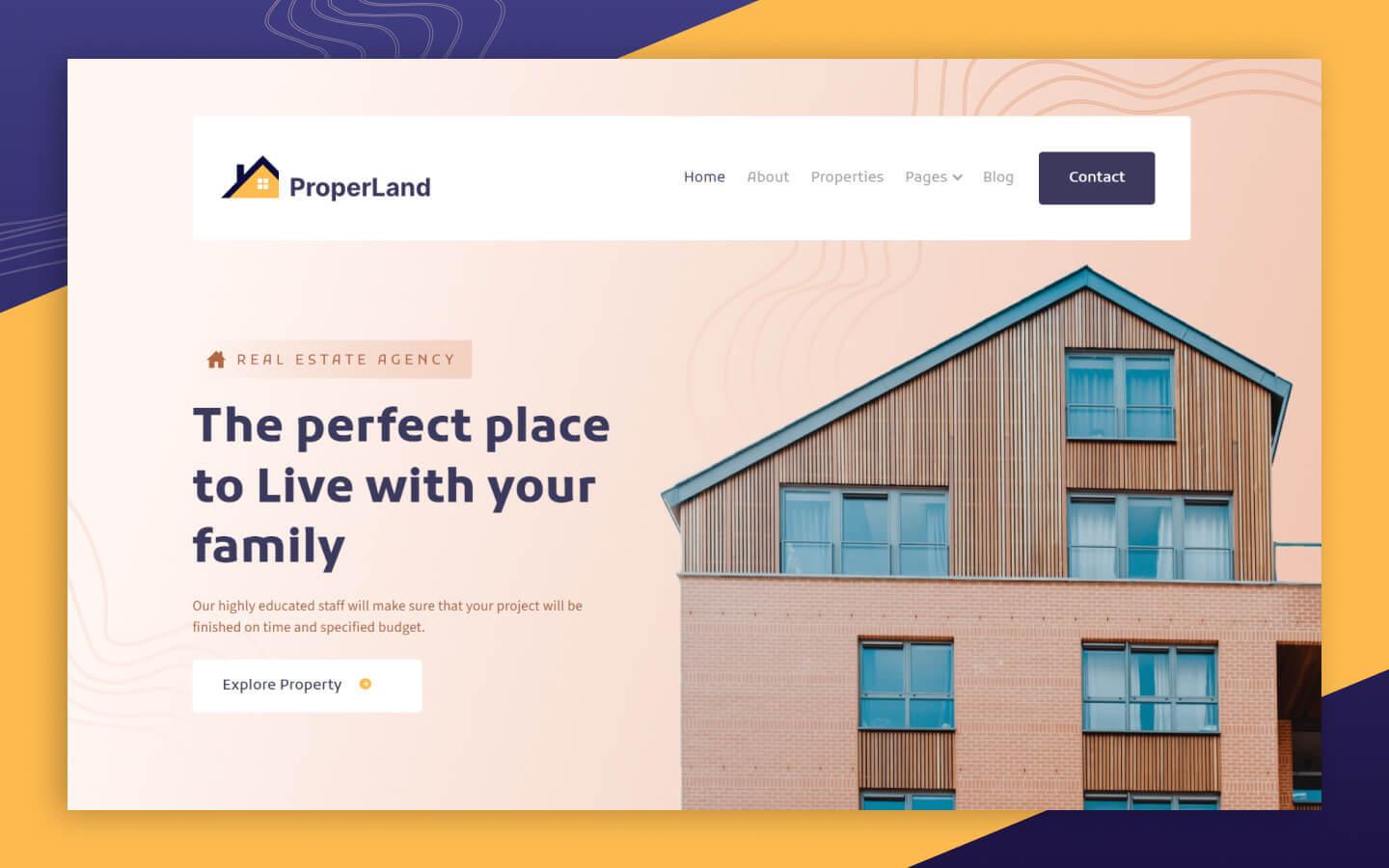 ProperLand - Real Estate HTML5 Responsive Website Template