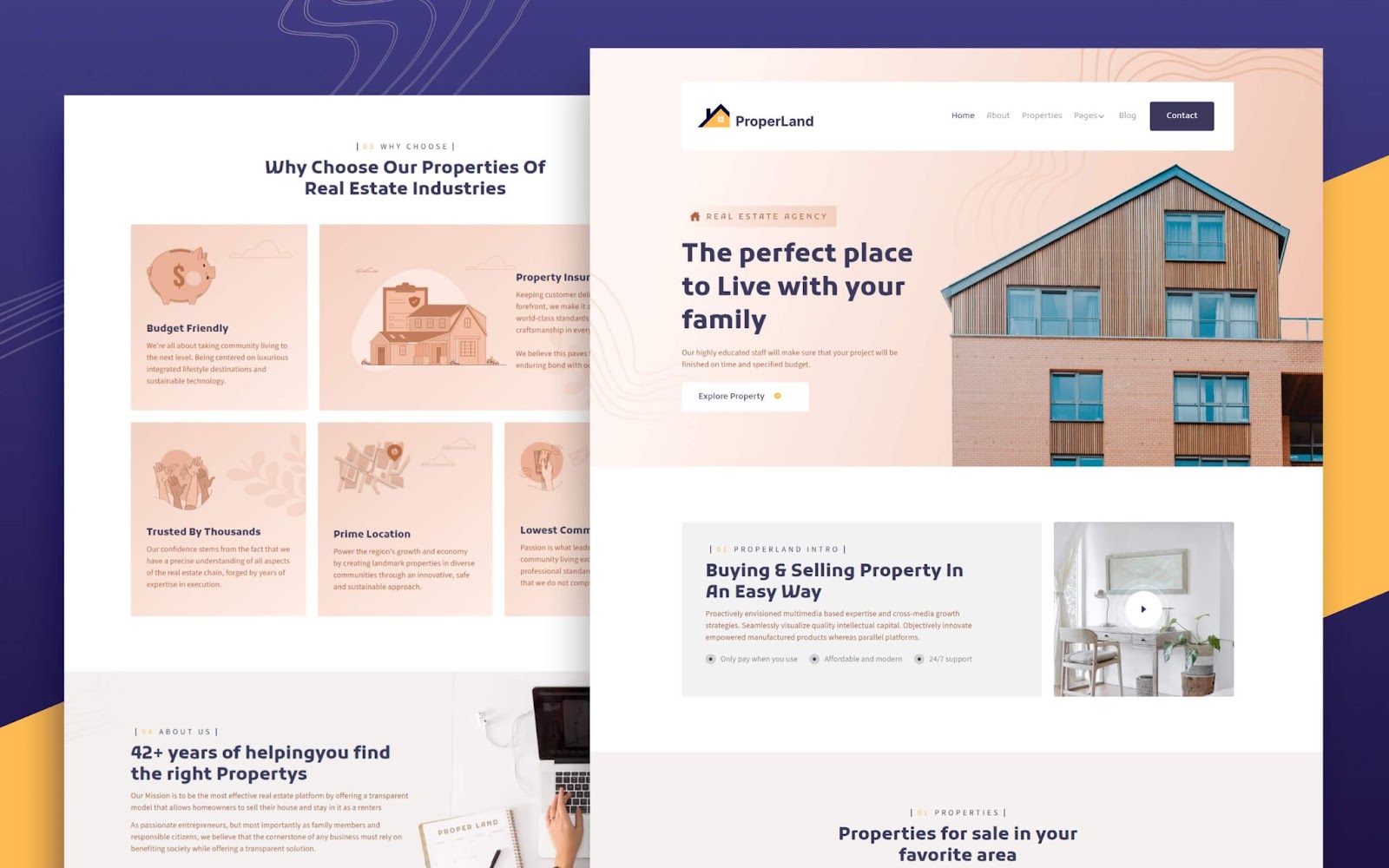 ProperLand - Real Estate HTML5 Responsive Website Template