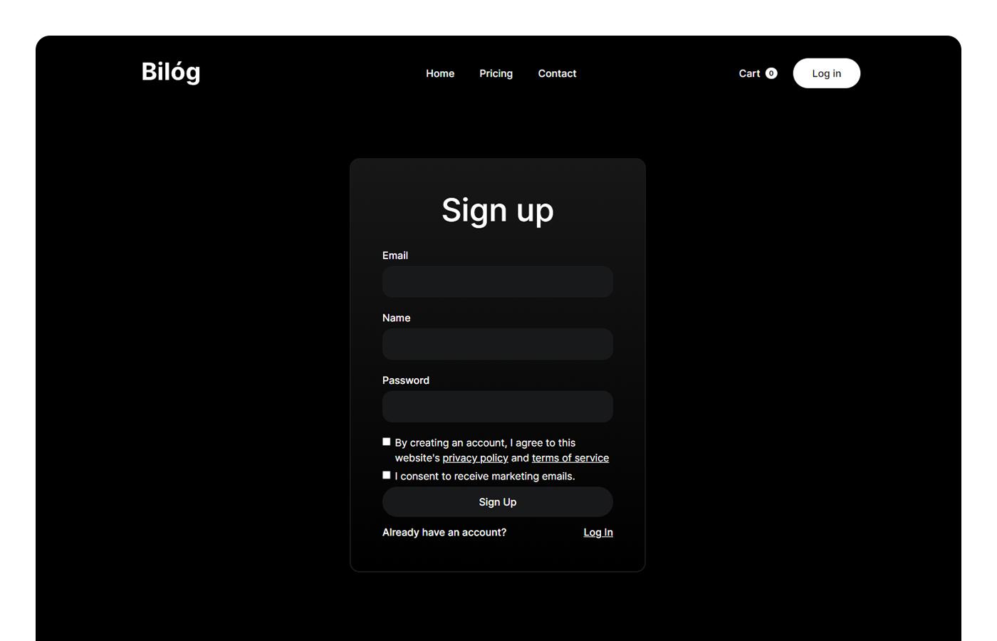 Bilog - Blog HTML5 Responsive Website Template