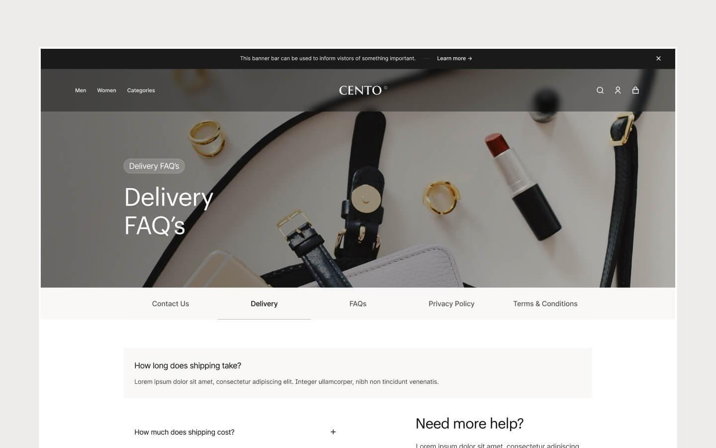 Cento - Retail HTML5 Responsive Website Template