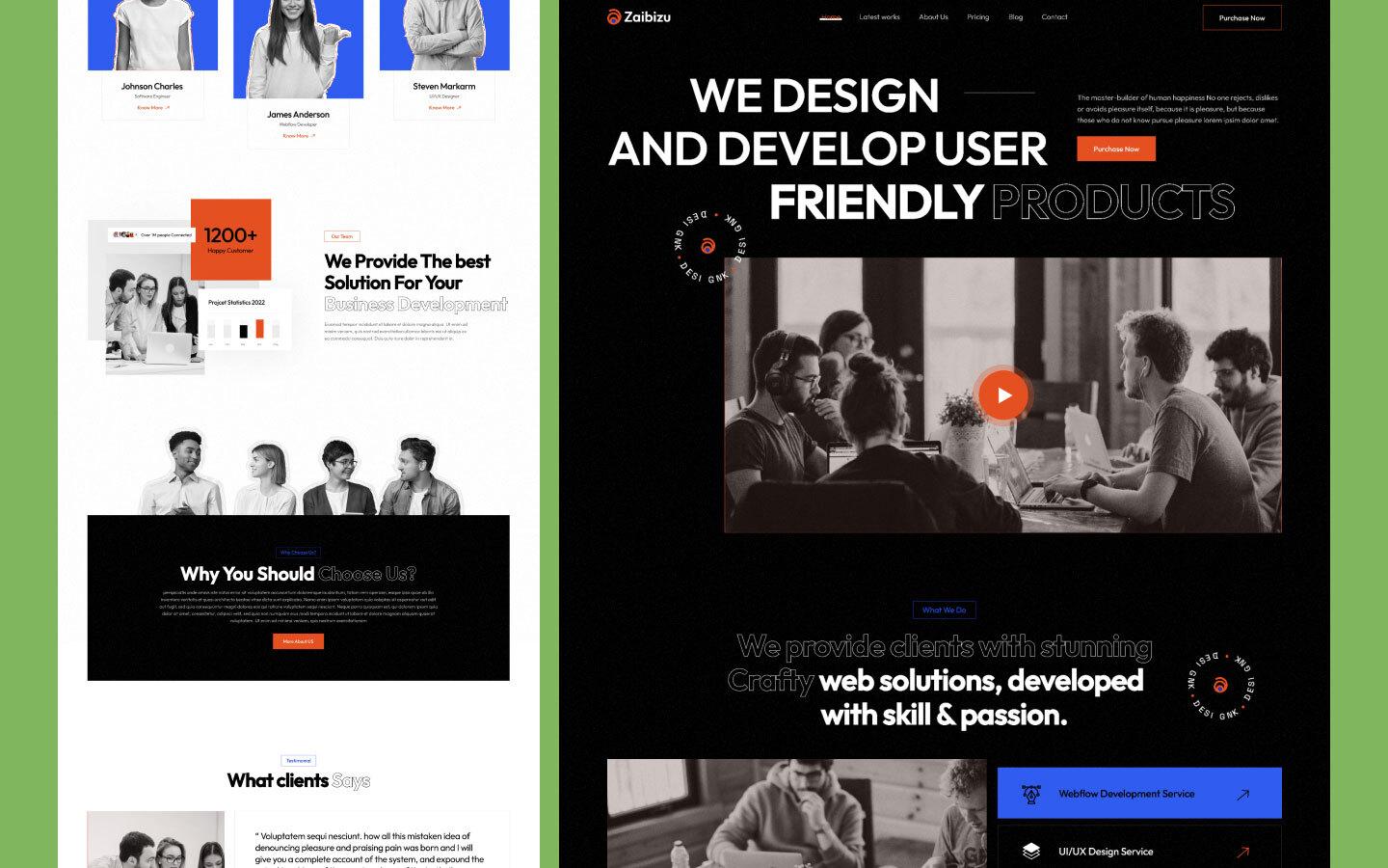 Zaibizu - Business HTML5 Responsive Website Template