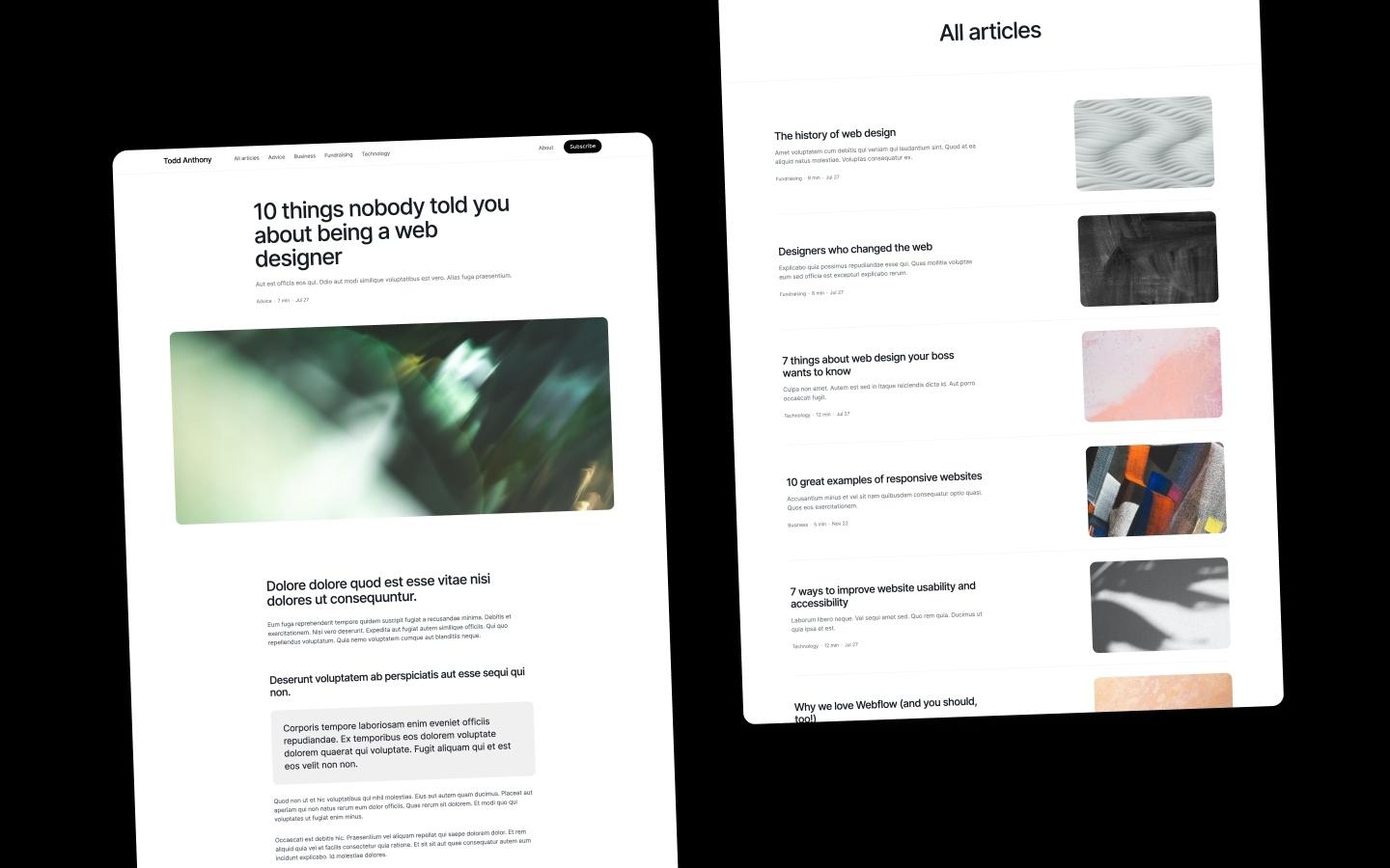 Column - Magazine HTML5 Responsive Website Template