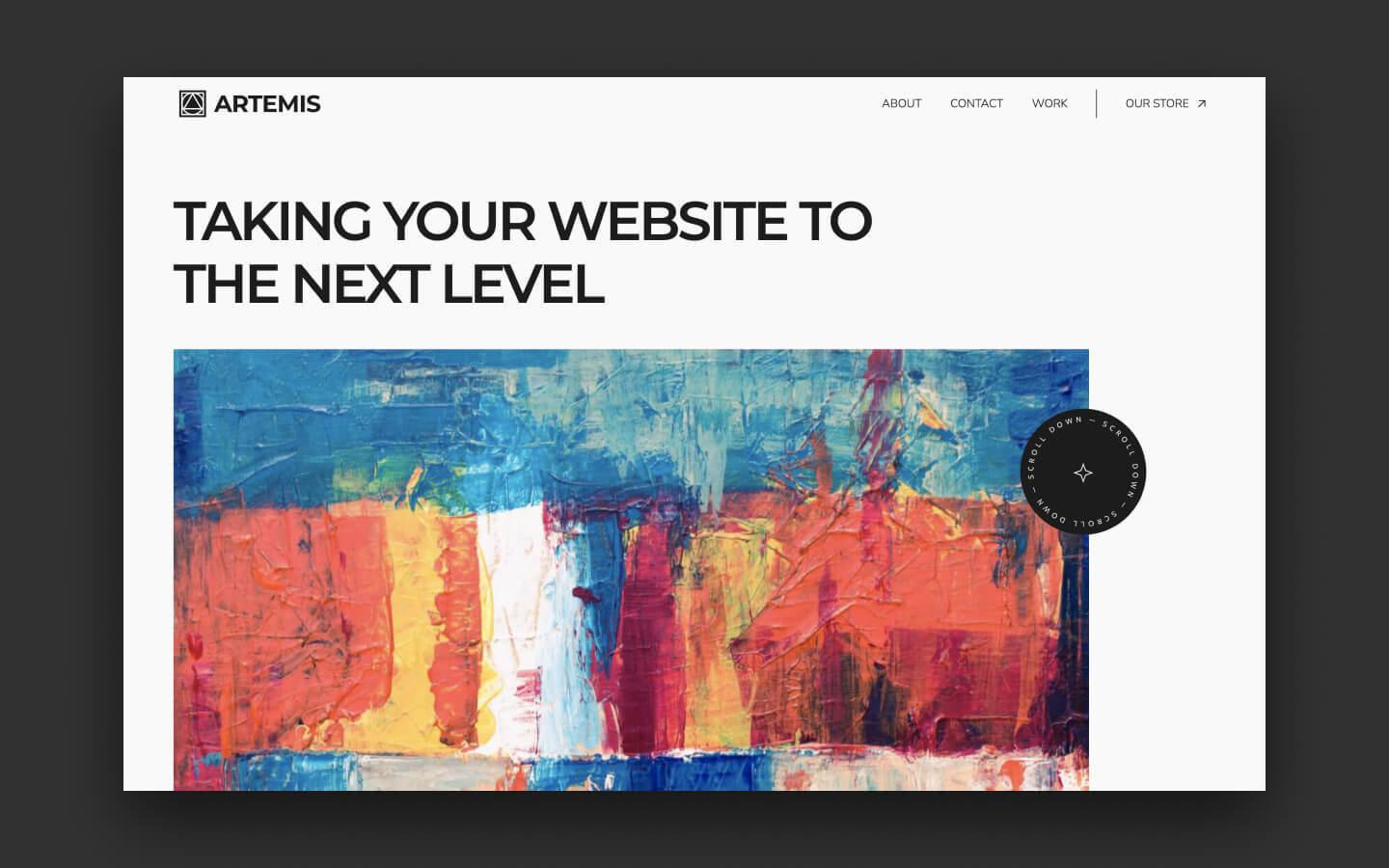 Artemis - Portfolio HTML5 Responsive Website Template