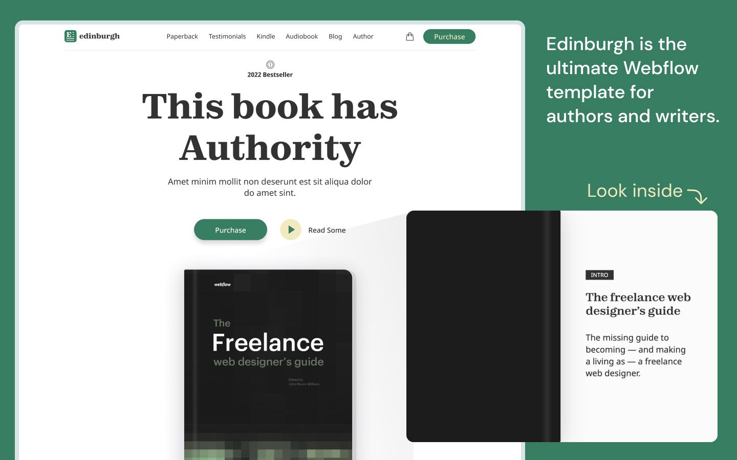 Edinburgh - Book HTML5 Responsive Website Template