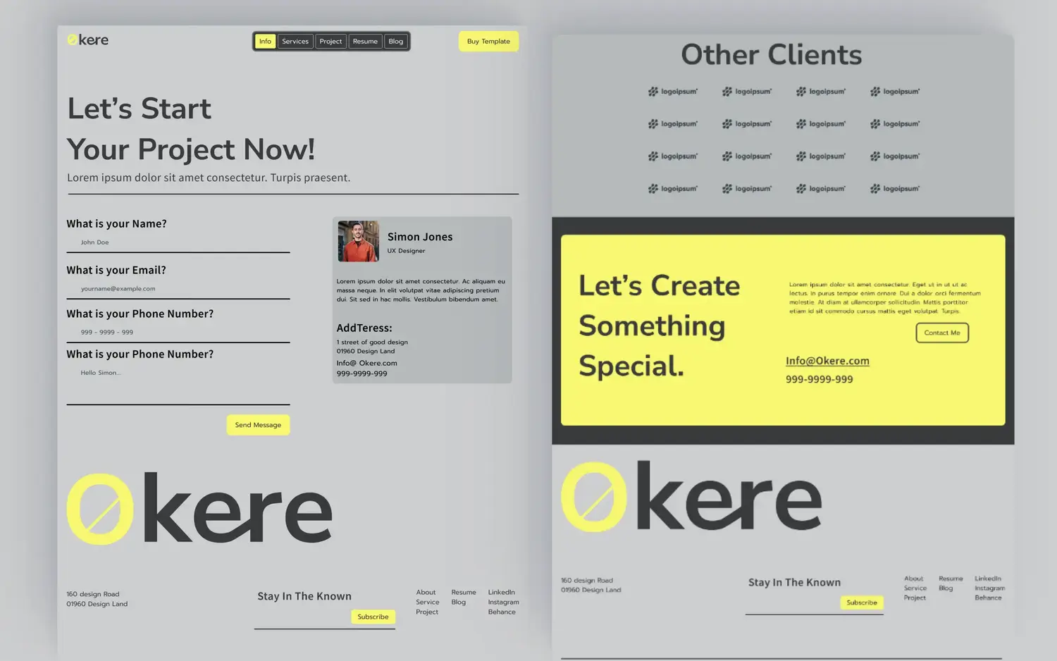Okere - Portfolio HTML5 Responsive Website Template