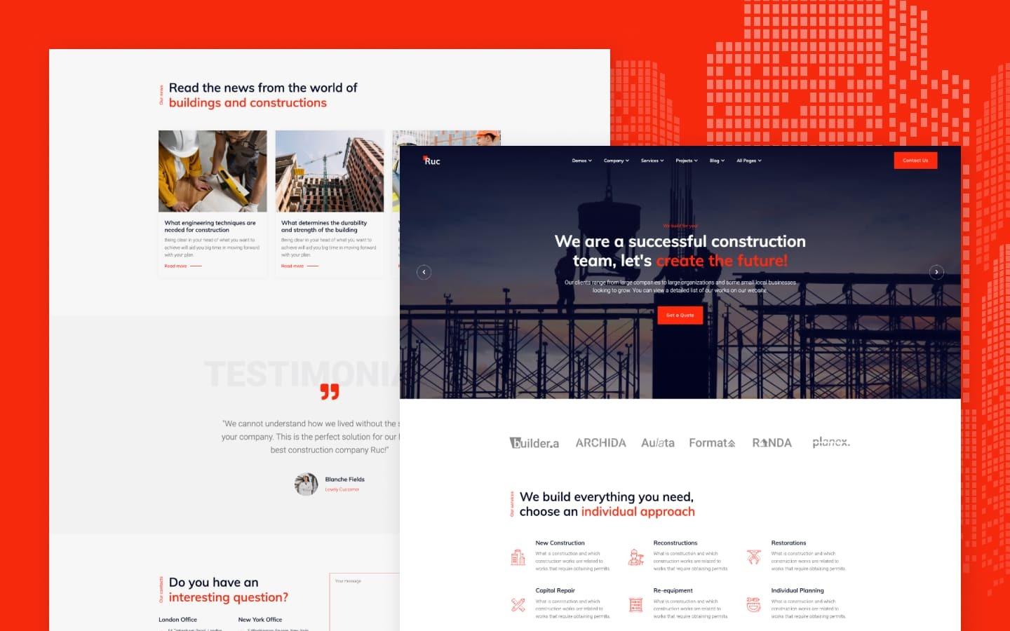 Ruc - Construction HTML5 Responsive Website Template