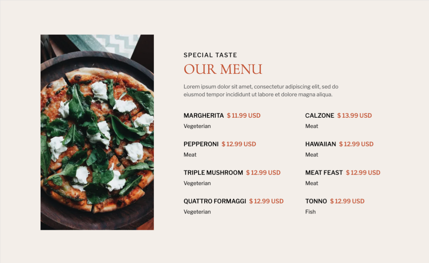 Italy 128 - Restaurant HTML5 Responsive Website Template