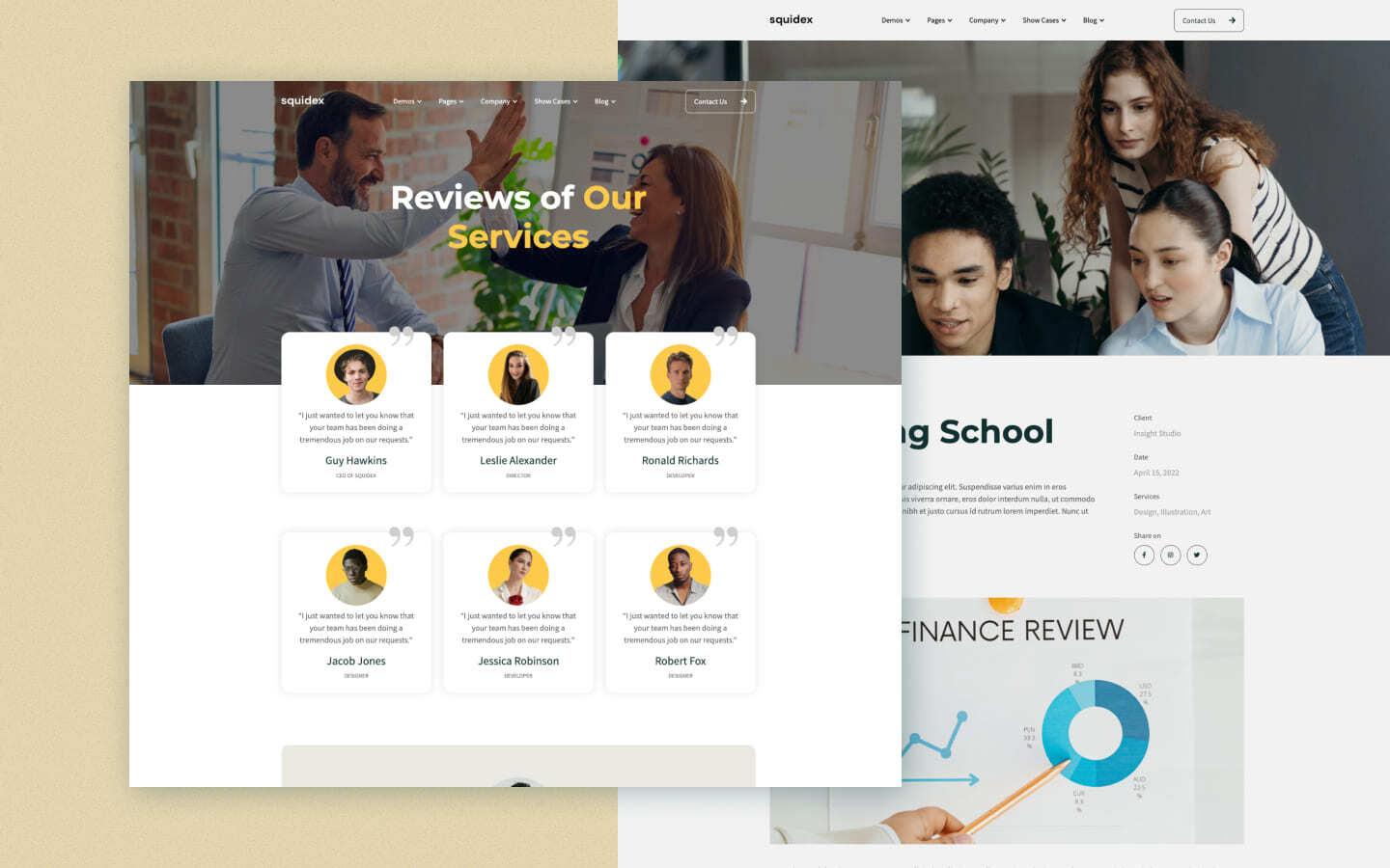 Squidex 128 - Finance HTML5 Responsive Website Template