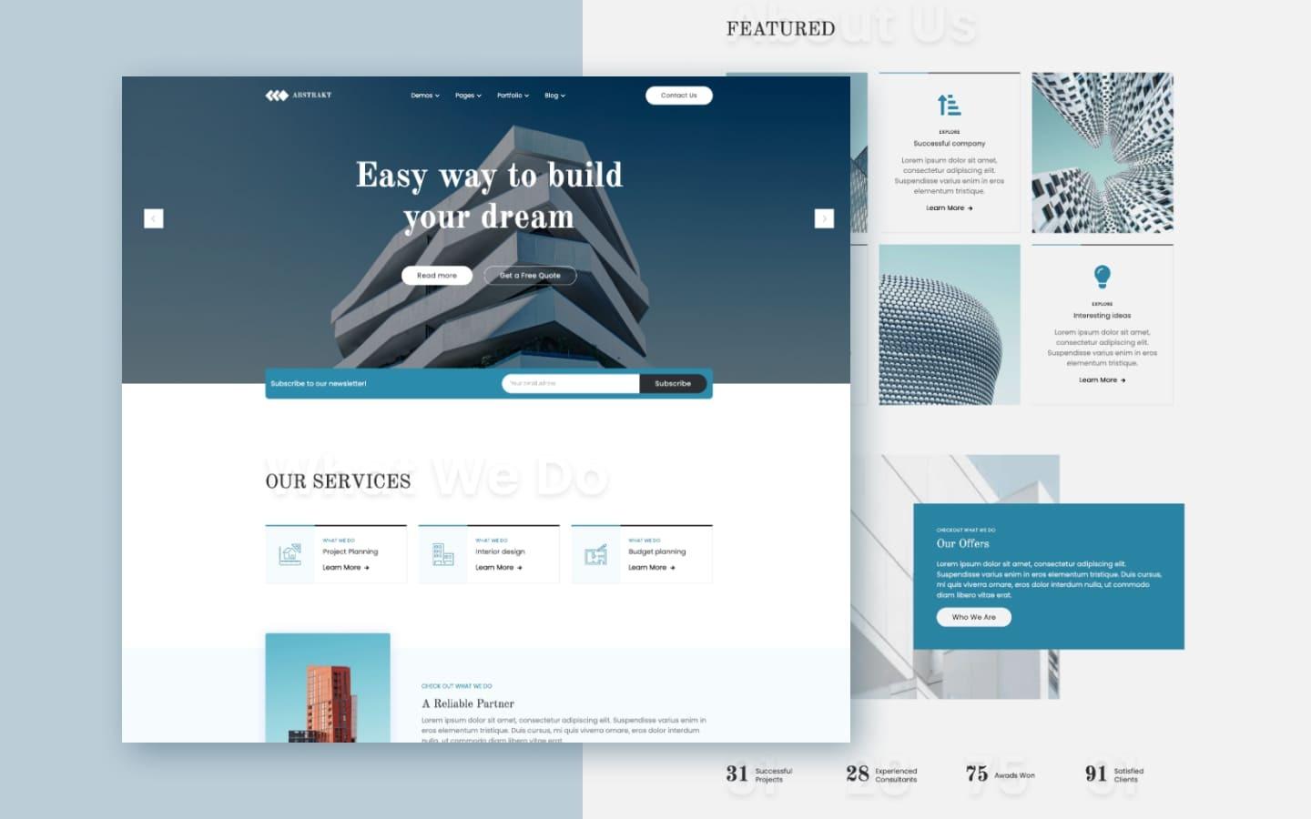 Abstrakt 128 - Real Estate HTML5 Responsive Website Template