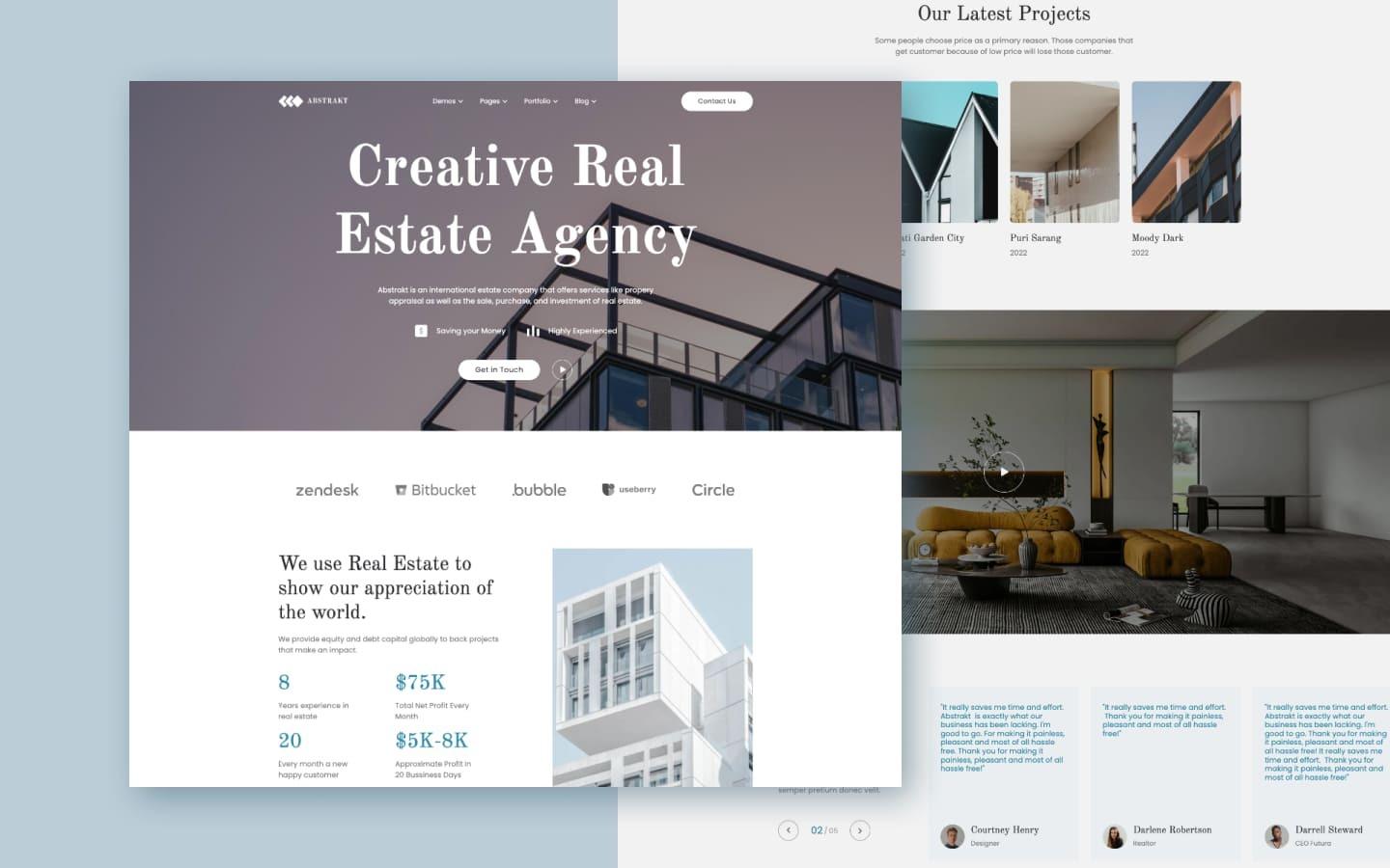 Abstrakt 128 - Real Estate HTML5 Responsive Website Template