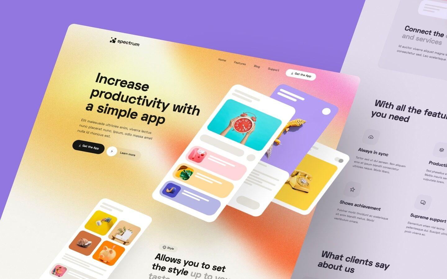Spectrum - App HTML5 Responsive Website Template