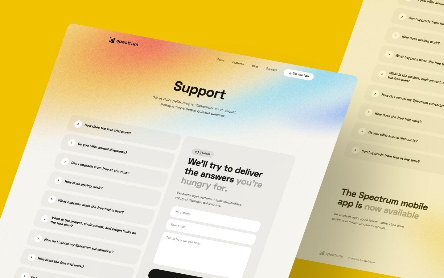 Spectrum - App HTML5 Responsive Website Template