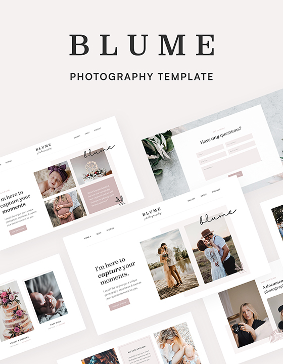Blume - Photography HTML5 Responsive Website Template