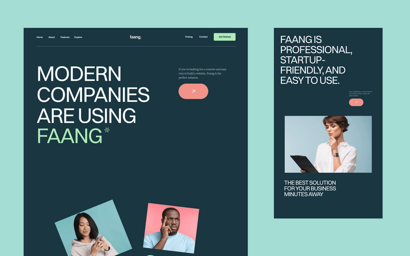 Faang - Agency HTML5 Responsive Website Template