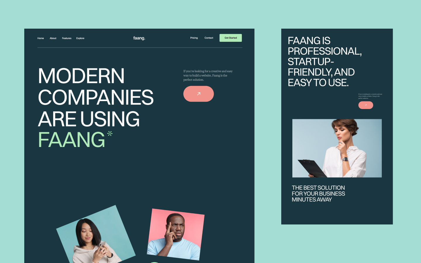 Faang - Agency HTML5 Responsive Website Template