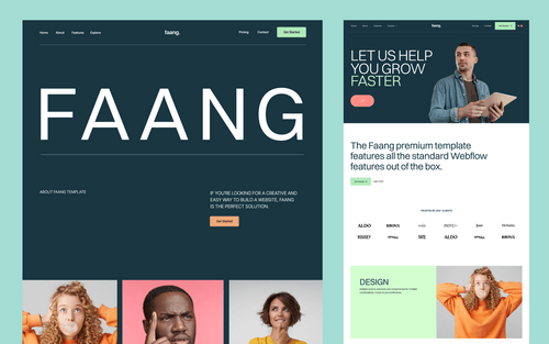 Faang - Agency HTML5 Responsive Website Template