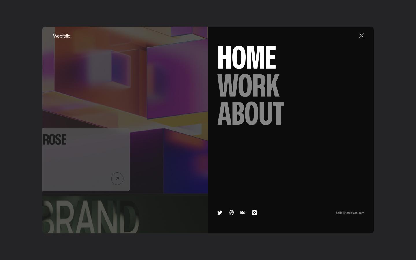 Webfolio - Portfolio HTML5 Responsive Website Template