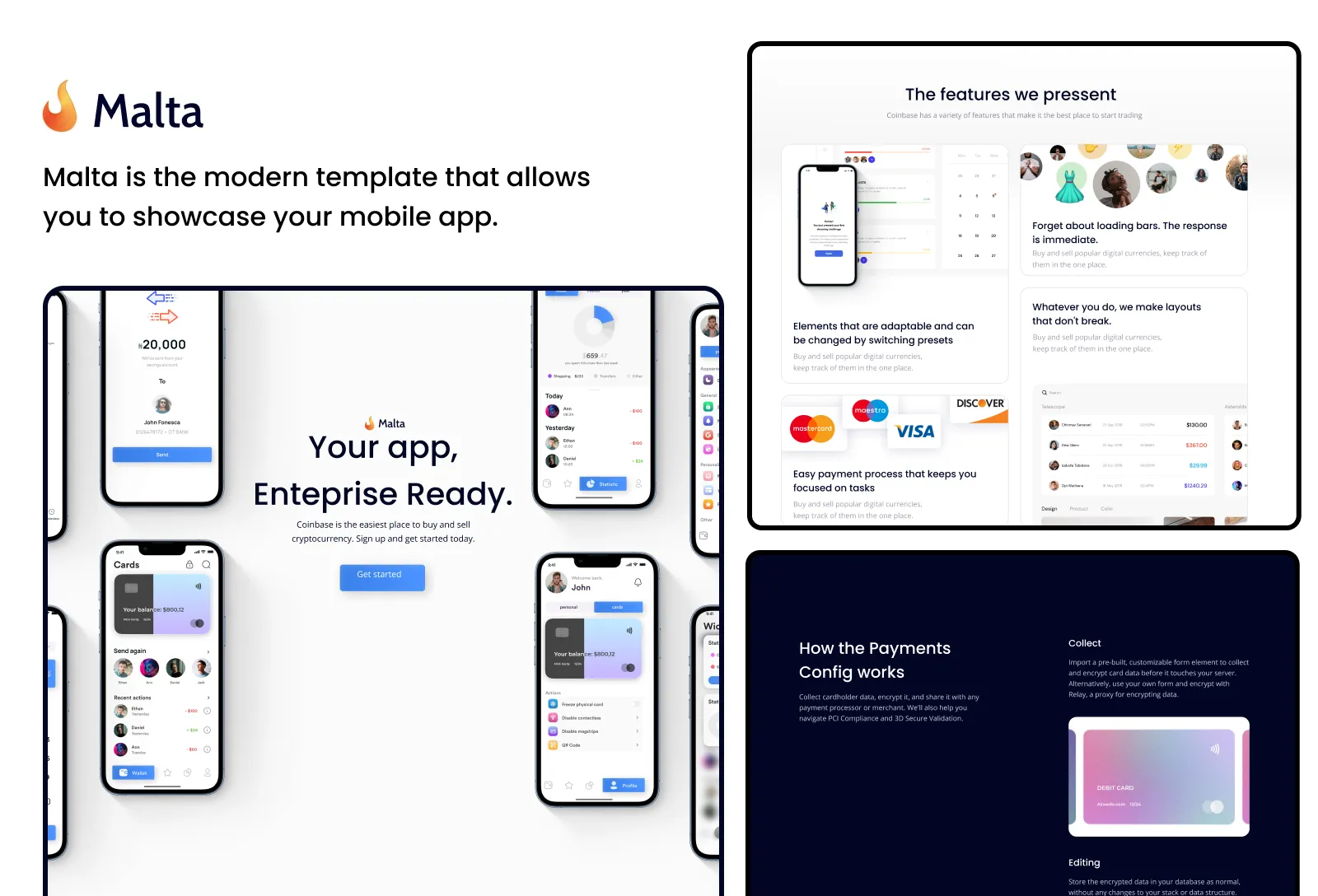 Malta - App HTML5 Responsive Website Template