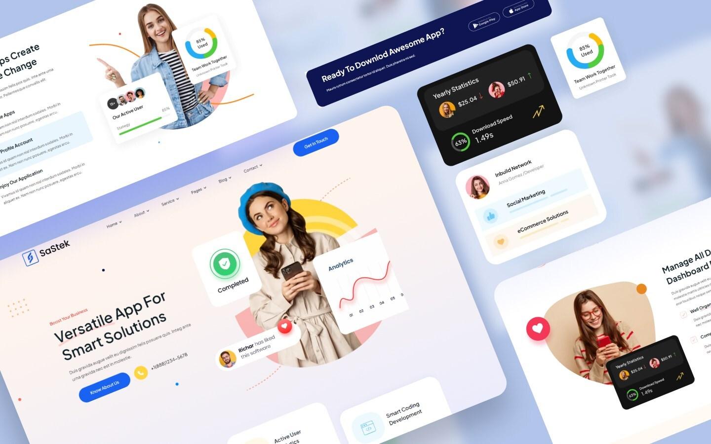 Sastek - SaaS HTML5 Responsive Website Template