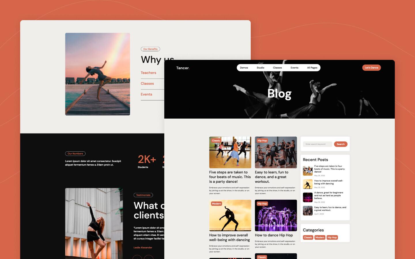 Tancer - Dance HTML5 Responsive Website Template