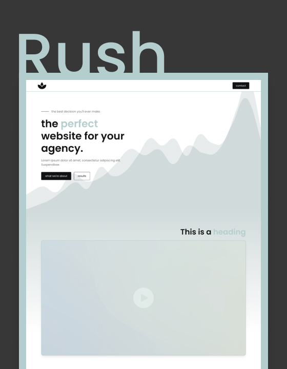 Rush - Agency HTML5 Responsive Website Template