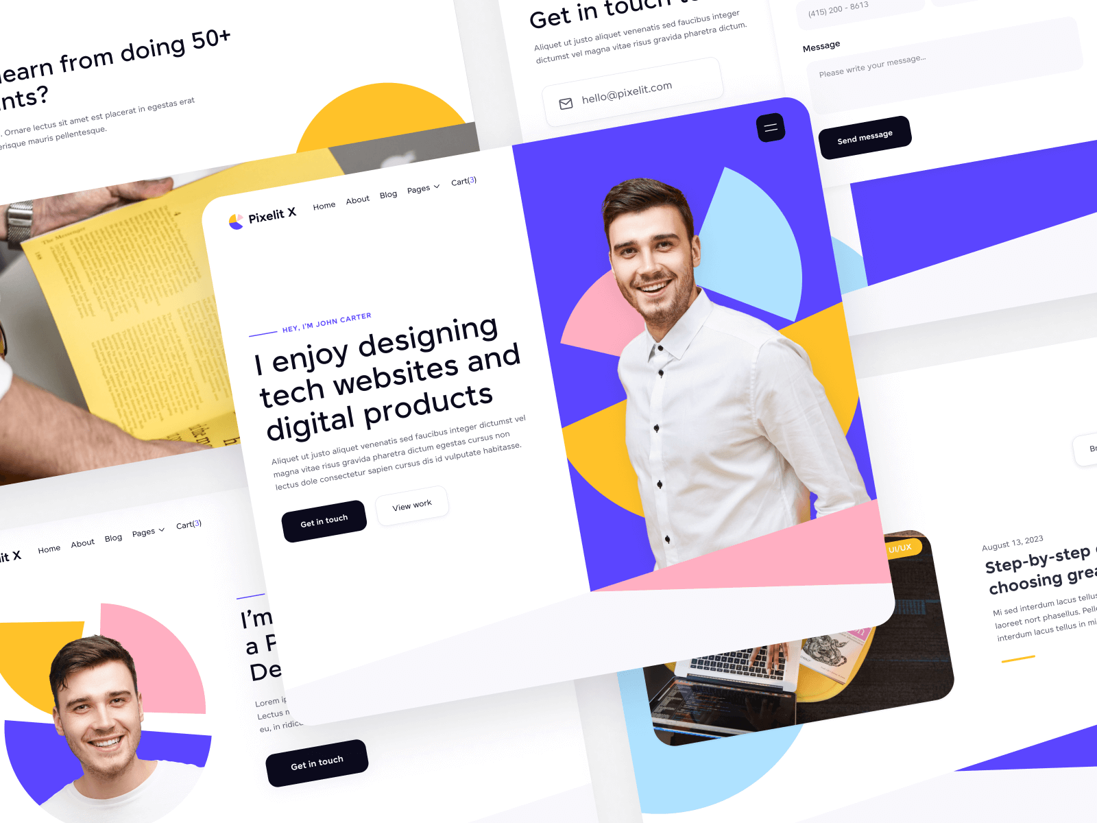Pixelit X - Designer HTML5 Responsive Website Template