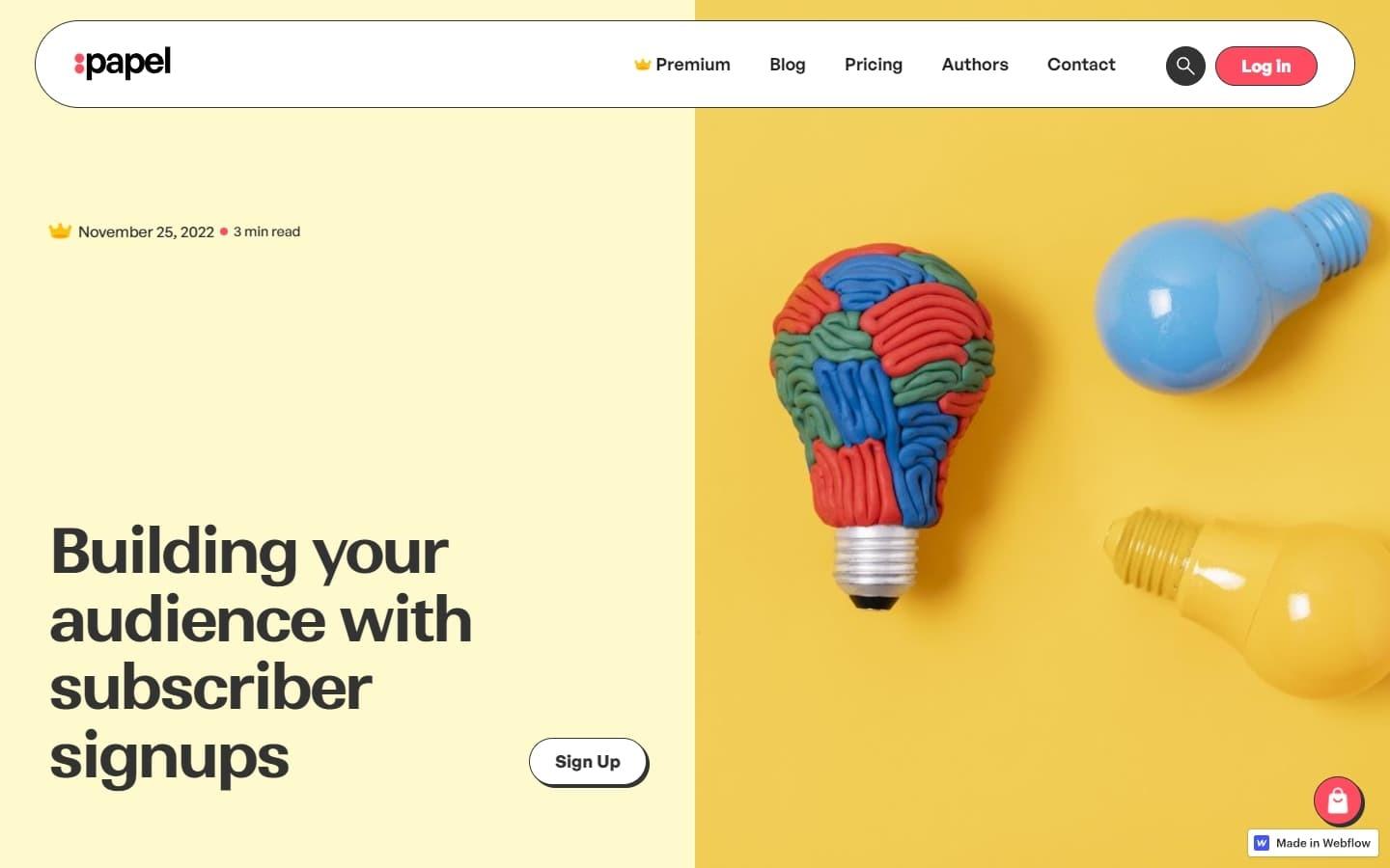 Papel - Newspaper HTML5 Responsive Website Template