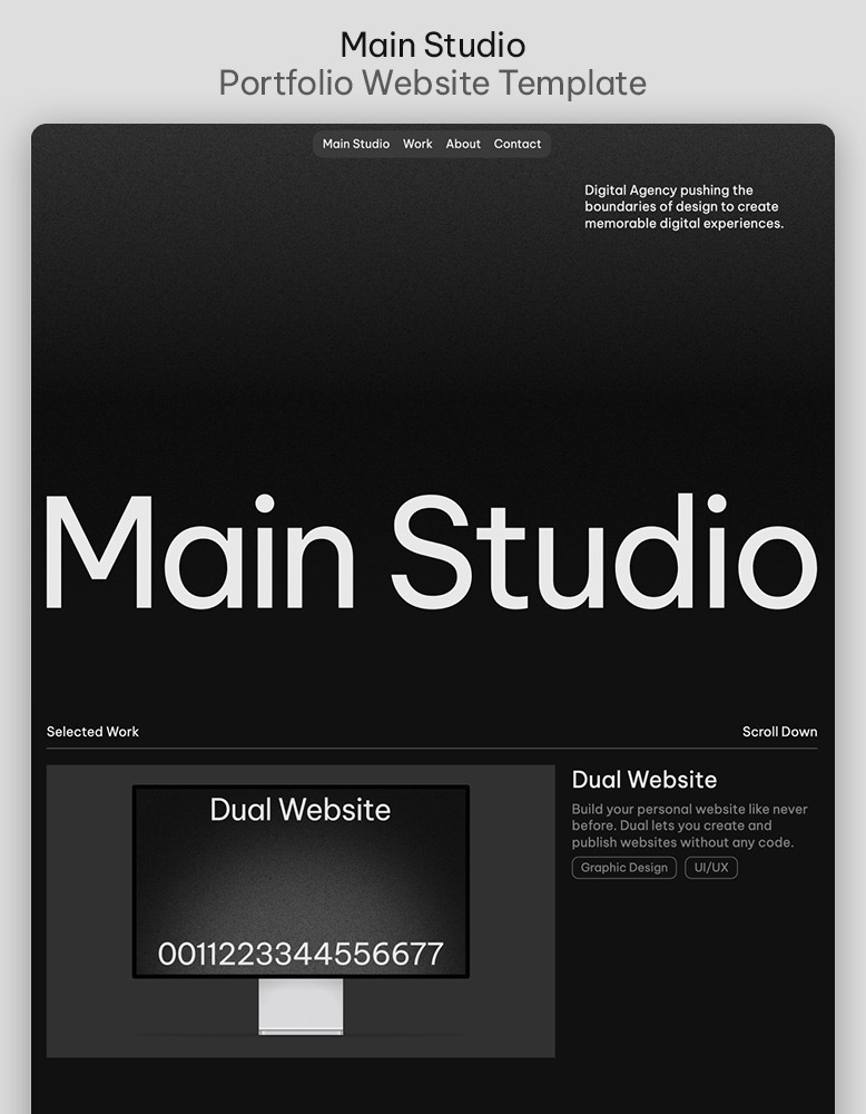 Main Studio - Portfolio HTML5 Responsive Website Template
