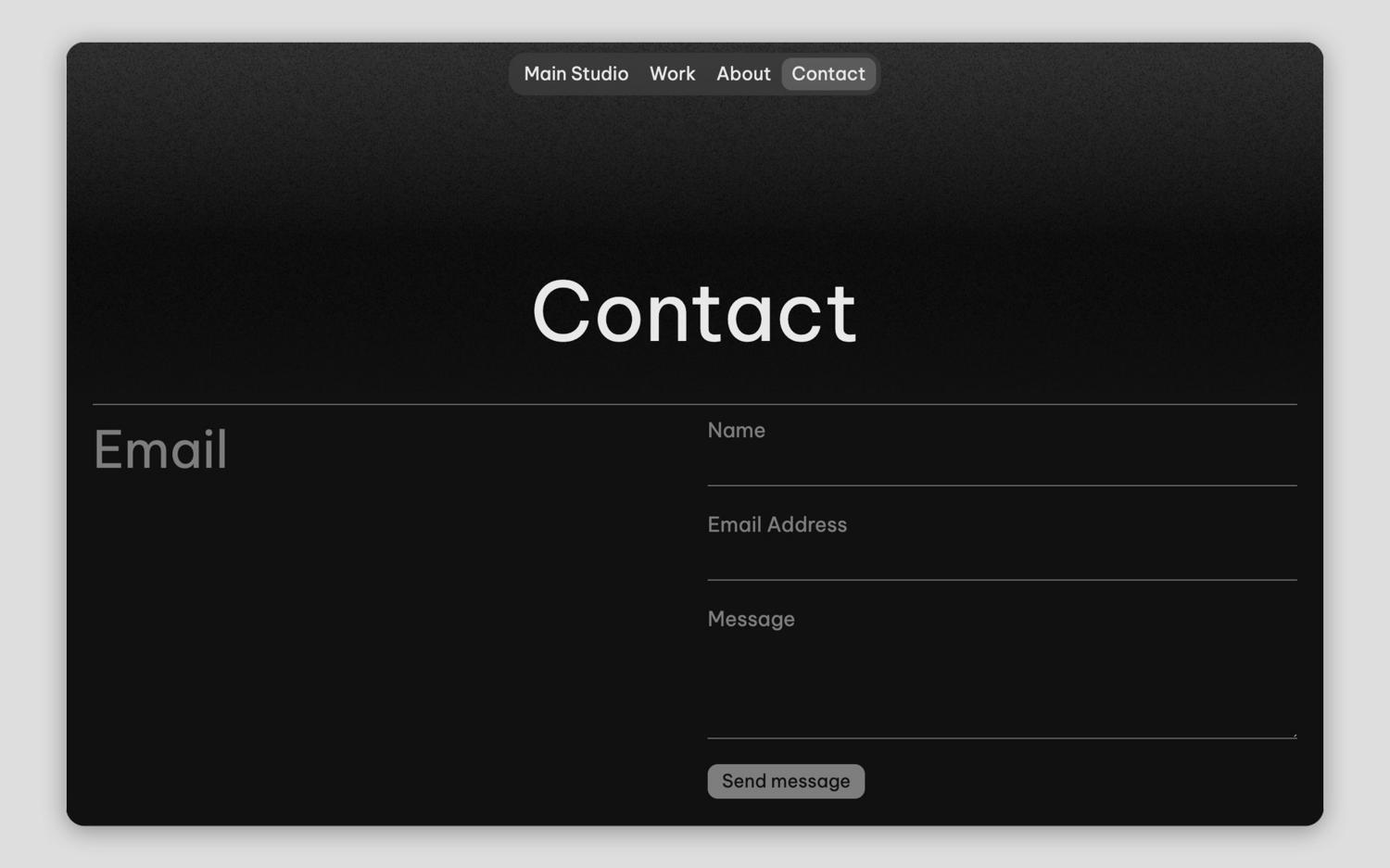 Main Studio - Portfolio HTML5 Responsive Website Template