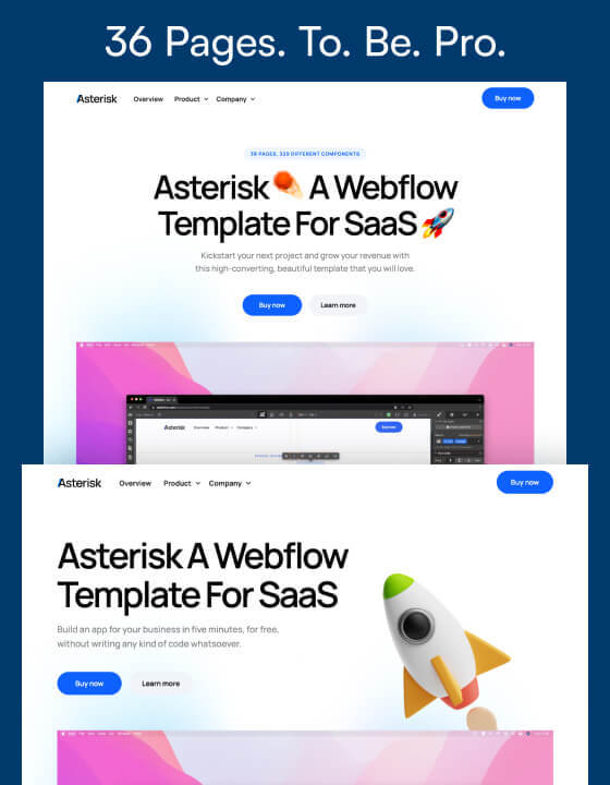 Asterisk - SaaS HTML5 Responsive Website Template