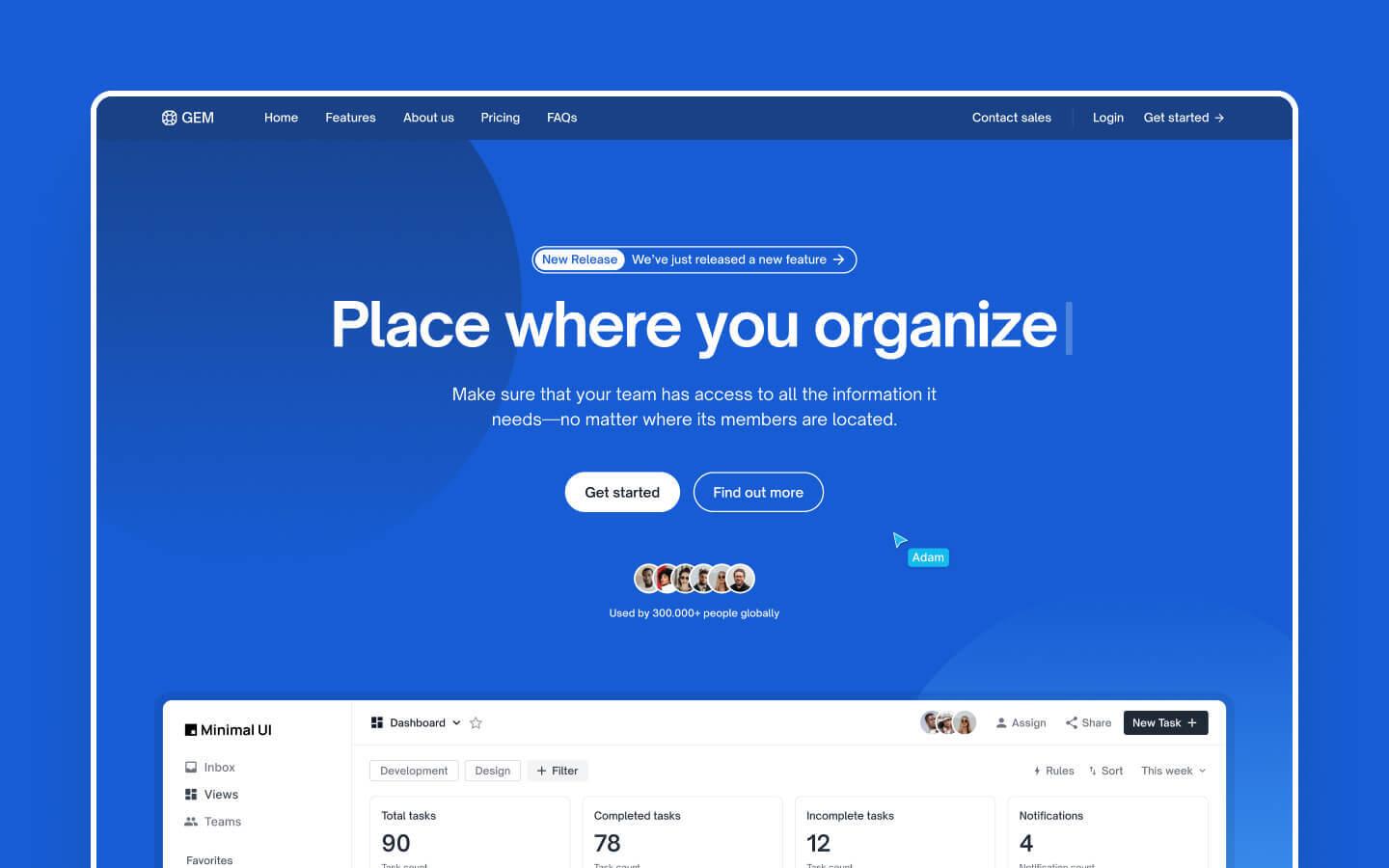 Gem - SaaS HTML5 Responsive Website Template