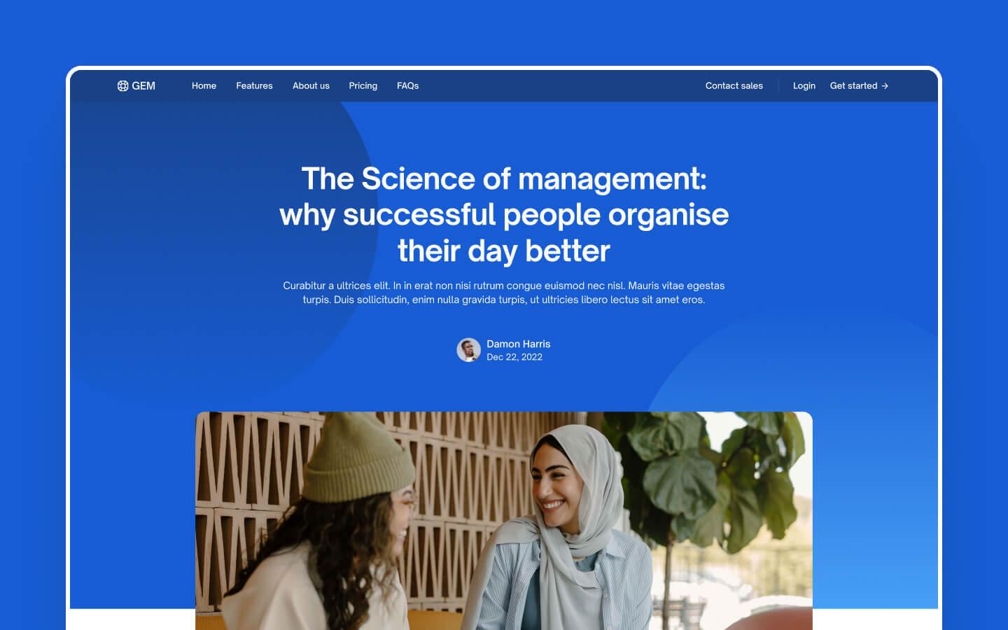 Gem - SaaS HTML5 Responsive Website Template